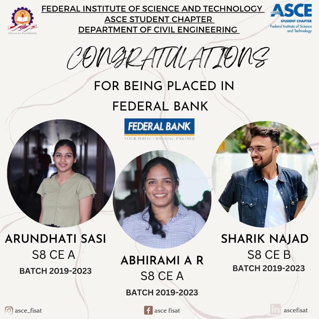 Placement | Dept. Page Categories | FISAT | Federal Institute of ...