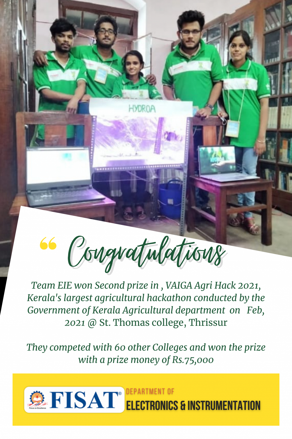 RECOGNITIONS | FISAT | Federal Institute of Science And Technology