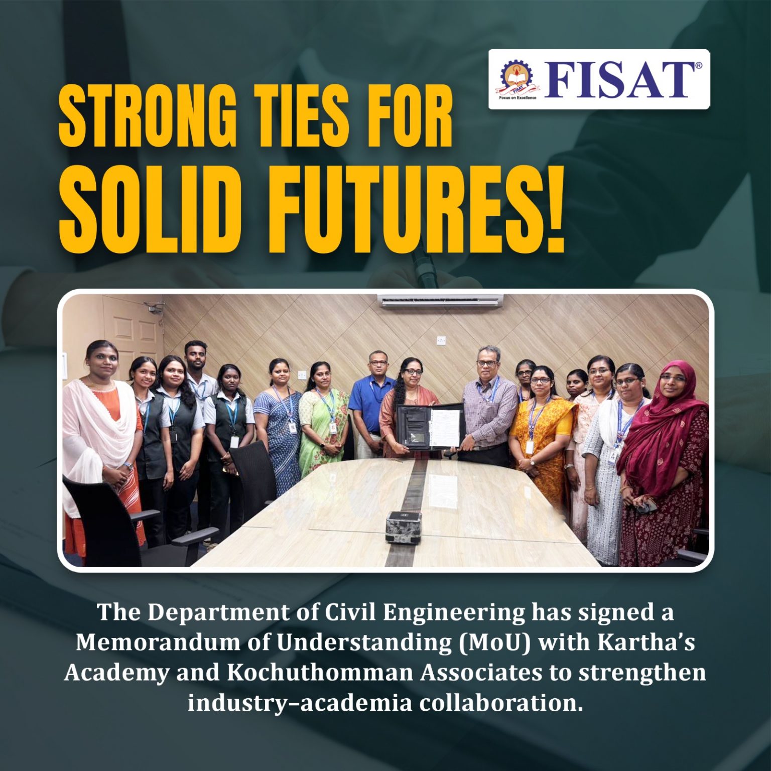 MoUs | FISAT | Federal Institute of Science And Technology