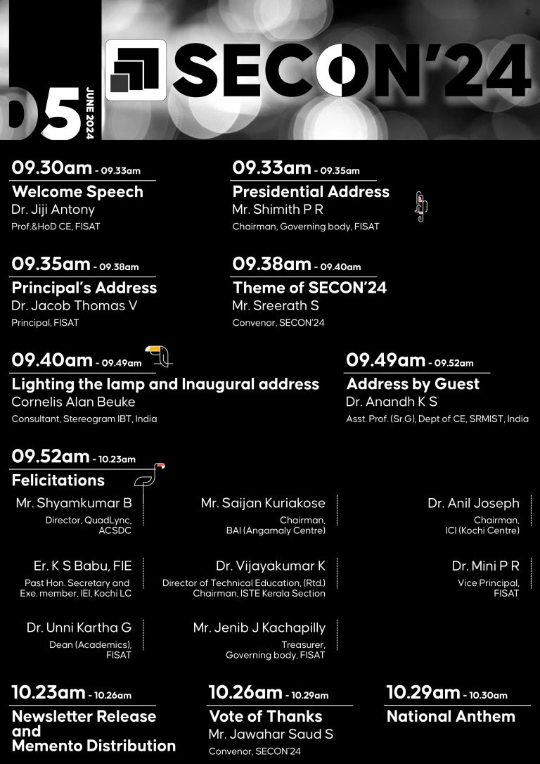 SECON’24 | FISAT | Federal Institute of Science And Technology